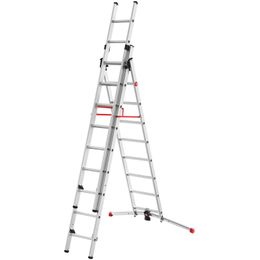 Hailo Anlegeleiter "S100 ProfiLOT" Leitern Gr. B/H/L: 48 cm x 274 cm x 19 cm, grau (aluminiumfarben) Leitern