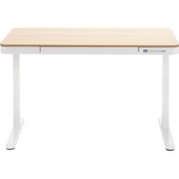 Schreibtisch MCA furniture "Barco" Tische Gr. B/H/T: 120 cm x 72 cm x 60 cm, braun (braun, weiß, braun) Schreibtische