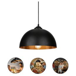 VINGO 2x led Pendelleuchte Decken-Lampe Decke Hängelampe Industrial Beleuchtung - schwarz