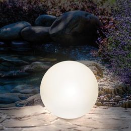 Solar Leuchtkugel 30 cm mit 16 Lichtfarben Solarleuchte Garten Esotec 102891