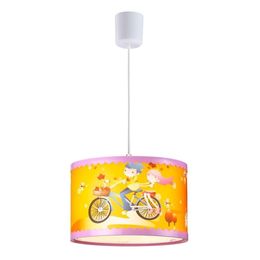 etc-shop - 6,5 Watt Decken Pendel Hänge Lampe Kinderzimmer Leuchte Spielzimmer gelb