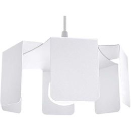 etc-shop - Pendelleuchte Deckenleuchte Hängeleuchte Weiß Stahl Esszimmer Wohnzimmer Küche