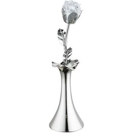 etc-shop Rgb led Nacht Tisch Leuchte Farbwechsel Rose Blumen Design Beistell Deko Lampe Wohn Zimmer Beleuchtung Chrom
