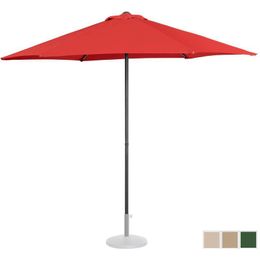 Uniprodo Sonnenschirm groß Sonnenschirm Terrasse Gartenschirm rot sechseckig ø 270 cm