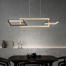 Wofi Pendelleuchte dimmbar Esstisch Lampe led Küchenlampe hängend modern, Höhenverstellbar 3 Stufen dimmer, Metall gold rostfarben, 1x led 26W 2700Lm