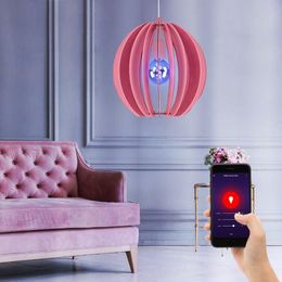 etc-shop - Smart Home Decken Hänge Lampe pink Alexa Google App Kinder Leuchte im Set inkl. rgb led Leuchtmittel