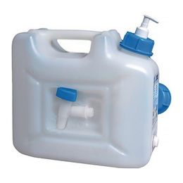 Hünersdorff 816510 Wasserkanister 12 l hdpe mit Ablasshahn + Pumpspender H310x1 - Hünersdorff