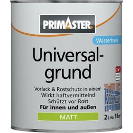 Primaster - Universalgrund 2L Matt Grau Vorlack Rostschutz Haftgrundierung