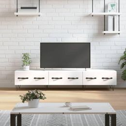 TV-Möbel,TV-Schrank TV-Lowboard für Wohnzimmer TV-Hängeschrank Weiß 150x36x30 cm Holzwerkstoff MAISONCHIC 90510