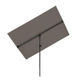 Flex-Shade l Sonnenschirm 130 x 180 cm Polyester uv 50 dunkelgrau - Aschgrau - Blumfeldt