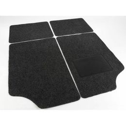 10 x Auto Fußmatten Set 4 teilig Schwarz Teppich Passform Textil Fahrzeuge Wagen