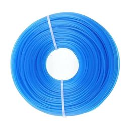 TRADESHOP Trimmerschnur / Trimmerfaden / Mähfaden / Nylonfaden rund blau 60m x 3,0mm für Rasentrimmer Motorsense Freischneider - Trade-shop