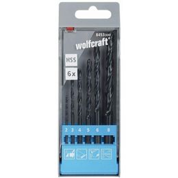 Metallbohrer-Set hss rollgewalzt ø 2 - 8 mm 6-teilig Bohrersets - Wolfcraft