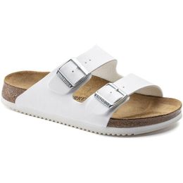 Birkenstock - Sandale Arizona Superlauf, Birko-Flor, weiß, Weite schmal, Größe 48