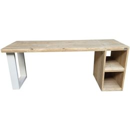 Schreibtisch - San Diego - Industrieholz - Weiß - Wood4you
