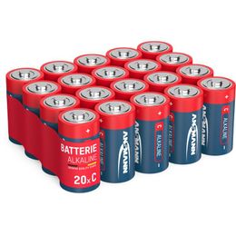 Ansmann - Batterien Baby c LR14 20 Stück 1,5V - Alkaline Batterie langlebig