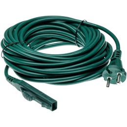 vhbw - Stromkabel kompatibel mit Vorwerk Kobold 140, 150 Staubsauger - 10m Kabel, Anschlusskabel