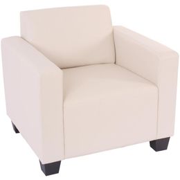 HHG Modular Sessel Loungesessel Moncalieri, Kunstleder creme - beige