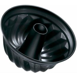 Zenker - Gugelhupfform ø 25 cm black metallic, Backform aus Stahlblech, Kuchenform mit Antihaftbeschichtung (Farbe: Schwarz), Menge: 1 Stück-6527