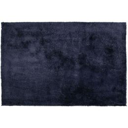 Beliani Teppich Blau 140 x 200 cm Shaggy in rechteckiger Form Getuftet Klassisch - Blau