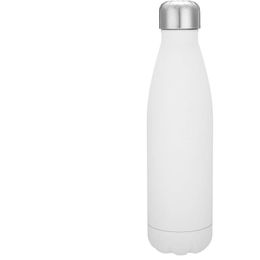 500ml Doppelwandige Edelstahl-Trinkflasche Thermoskanne Sportflasche Trinkwasserflasche Reisebecher Weiß Hasaki