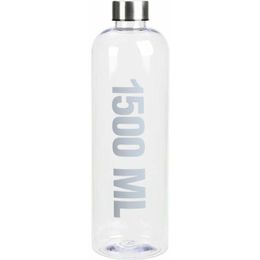 Koopmann Trinkflasche 1,5L Wasser Sport Saft Soft Getränke Gym Fitness Deckel Kunststoff