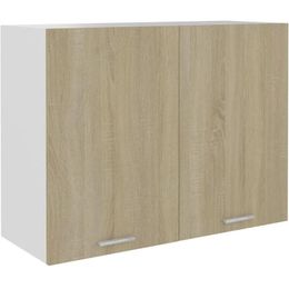 Wandschrank,Hängeschrank,Wohnzimmerschrank Küchenschrank Sonoma-Eiche 80x31x60 cm Holzwerkstoff -BNC41373 - Braun