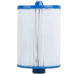 Beliani Filter für Jacuzzi Blau und Weiß Kunststoff rund 15x15x25 cm Spa Whirlpool Ausstattung Zubehör Wasserpflege Filteraustausch Filterkartusche - Weiß