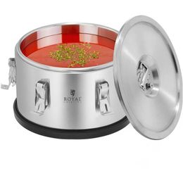 ROYAL CATERING - Thermobehälter Thermobox Warmhaltebehälter Speisen Edelstahl 10 l Stapelbar