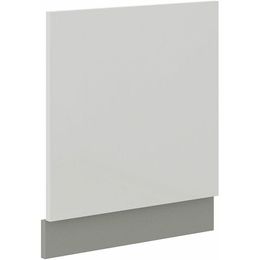 Frontblende Geschirrspüler integriert 60 cm Weiß Hochglanz Küche Bianca Grey