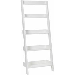 Beliani - Bücherregal Weiß mdf Platte pvc Spanplatte 166 x 64 x 36 cm Industriell Elegant Dekorativ Viel Stauraum Fächer Wohnzimmer