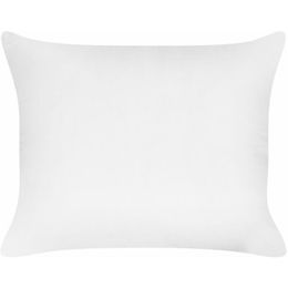 Beliani Kopfkissen Weiß Lyocell-Bezug 50 x 60 cm Niedrig mit Polyester-Füllung Rechteckig Weich Bettkissen für Allergiker Geeignet Schlafzimmer - Weiß