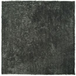 Beliani Teppich Dunkelgrau 200 x 200 cm Shaggy in quadratischer Form Getuftet Klassisch - Grau