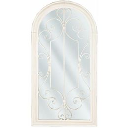 Beliani Wandspiegel Weiß Fensteroptik 49 x 97 cm Metall im eleganten Design Klassisch - Weiß
