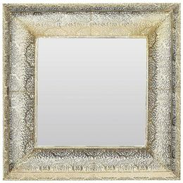 Beliani Wandspiegel Gold 60 x 60 cm Quadratisch Glamouröse Modern - Gold