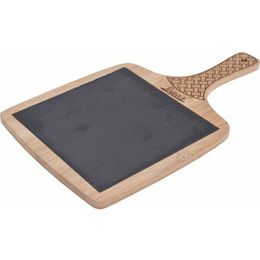 Excellent Houseware - Servier-Tablett, 35 x 20 cm, Bambus, Schiefer