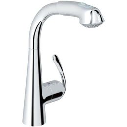 Grohe Zedra Waschbecken Mitigator mit extrahierbarem Dusch dual chrom