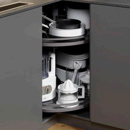 SO-TECH® Kesseböhmer revo 90 anthrazit Eckschrankbeschlag für 90° Eckschrank - Color