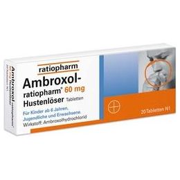 AMBROXOL-ratiopharm 60 mg Hustenlöser Tabletten 20 St