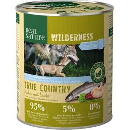 REAL NATURE WILDERNESS Junior True Country Huhn & Lachs 24x800 g