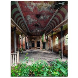 Wandbild Artland "Lost Place - Tanzsaal Ballsaal" Bilder Gr. B/H: 60 cm x 80 cm, Leinwandbild Gebäude Hochformat, 1 St., bunt Kunstdrucke