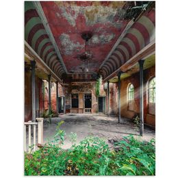 Wandbild Artland "Lost Place - Tanzsaal Ballsaal" Bilder Gr. B/H: 60 cm x 80 cm, Alu-Dibond-Druck Gebäude Hochformat, 1 St., bunt Kunstdrucke