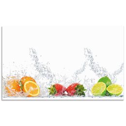 Küchenrückwand Artland "Fruchtig erfrischend gesund Fruchtmix" Spritzschutzwände Gr. B/H: 100 cm x 60 cm, bunt Küchendekoration