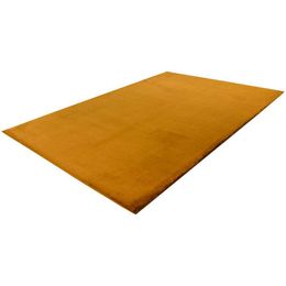 Hochflor-Teppich Carpet City "TOPIA 400" Teppiche Gr. B/L: 200 cm x 290 cm, 21 mm, 1 St., gelb (amber) Esszimmerteppiche