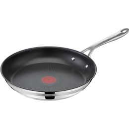 Bratpfanne Tefal "Jamie Oliver Cook Smart" Pfannen Gr. Ø 28 cm + Höhe 4,5 cm, silberfarben (edelstahlfarben) Bratpfannen