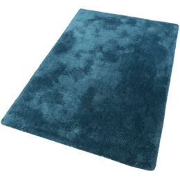 Hochflor-Teppich Esprit "Relaxx" Teppiche Gr. B/L: 120 cm x 170 cm, 25 mm, 1 St., blau (türkis, petrol) Esszimmerteppiche