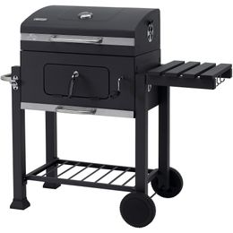 Holzkohlegrill Tepro "Grillwagen Toronto Click" Grills Gr. B/H/T: 115 cm x 107 cm x 67 cm, grau (anthrazit, edelstahlfarben) Holzkohlegrills