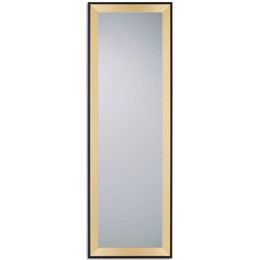 Dekospiegel Mirrors and More "BRANDA" Spiegel Gr. B/H/T: 50 cm x 150 cm x 2,7 cm, dekorative Rahmenoptik, goldfarben (schwarz, goldfarben) Dekospiegel