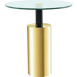 Beistelltisch Kayoom "Beistelltisch Rosanna 525" Tische farblos (klar, gold) Beistelltische