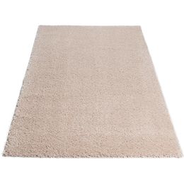 Hochflor-Teppich Home Affaire "Viva" Teppiche Gr. B/L: 200 cm x 200 cm, 45 mm, 1 St., beige (sand) Esszimmerteppiche